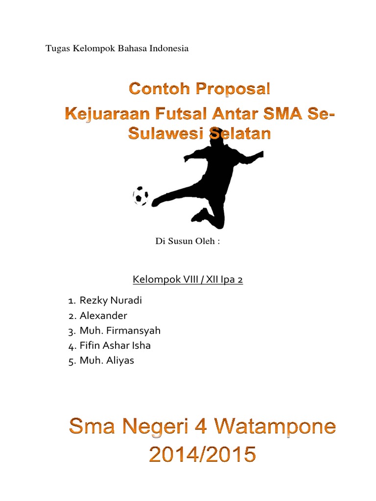 Contoh Proposal Kejuaraan Futsal FFC CUP | PDF