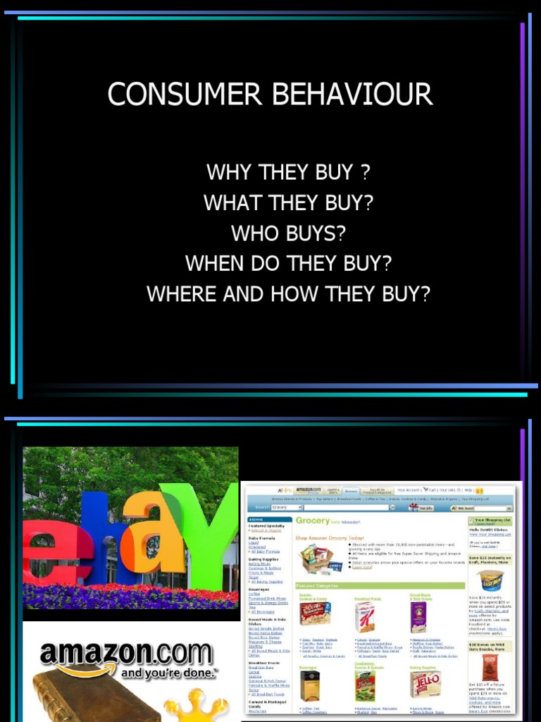 Consumer Behaviour: Why They Buy ? What They Buy? Who Buys? When Do ...