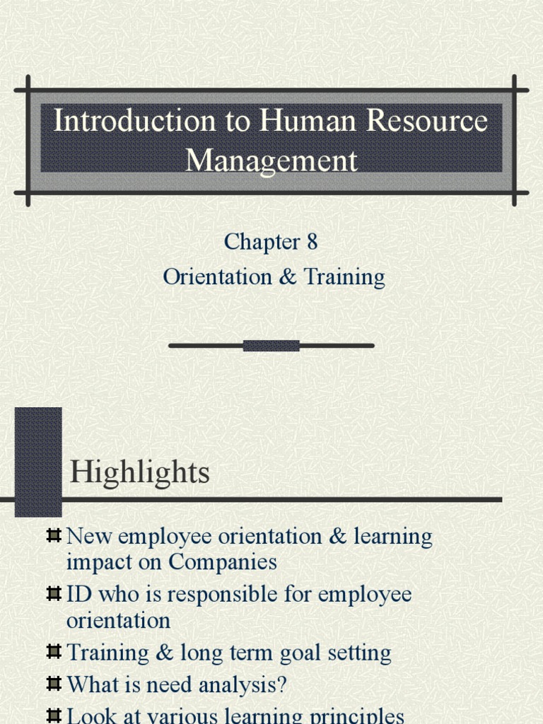 Employee Orientation and Training Guide | PDF | Employment | Learning