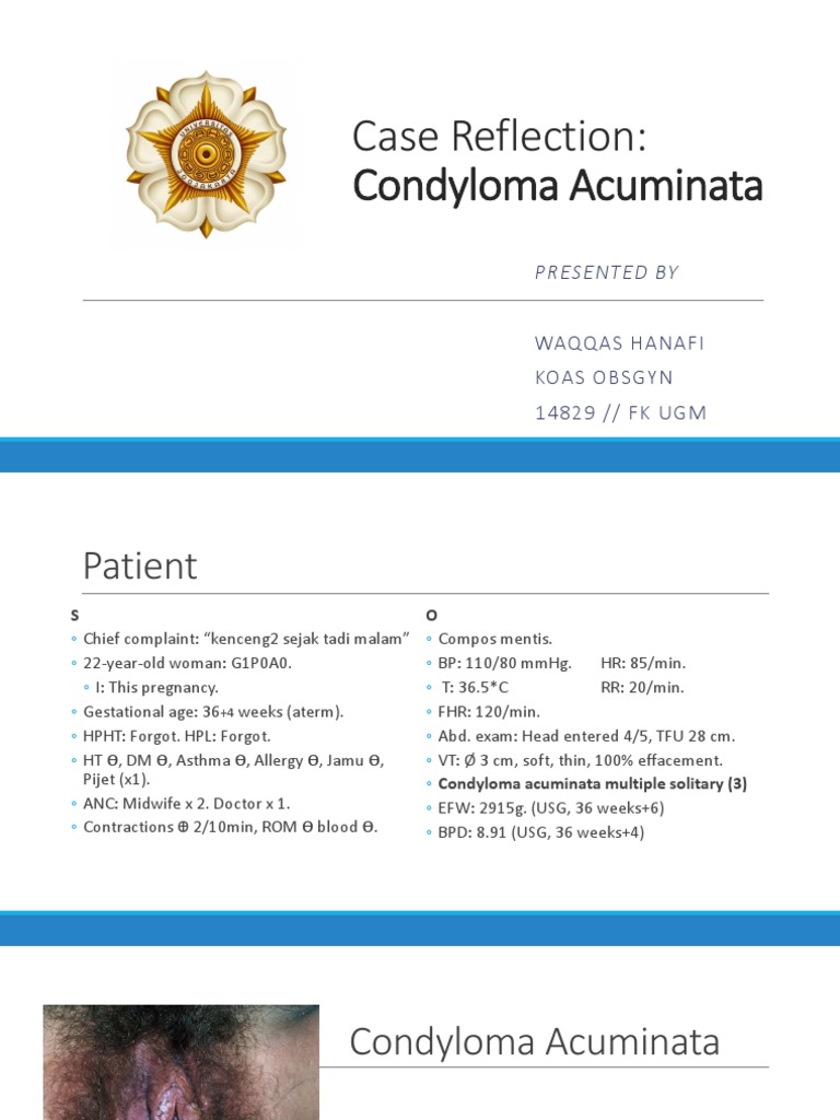 Condyloma Acuminata Case Study Analysis | PDF | Medical Specialties ...