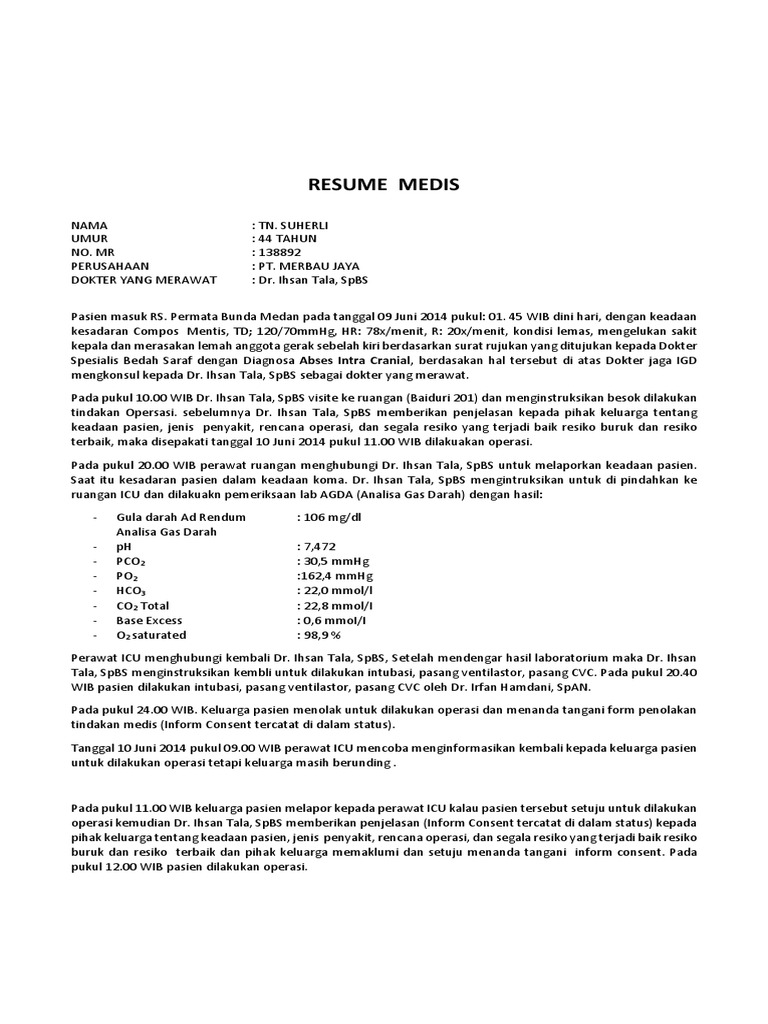 Resume Medis | PDF