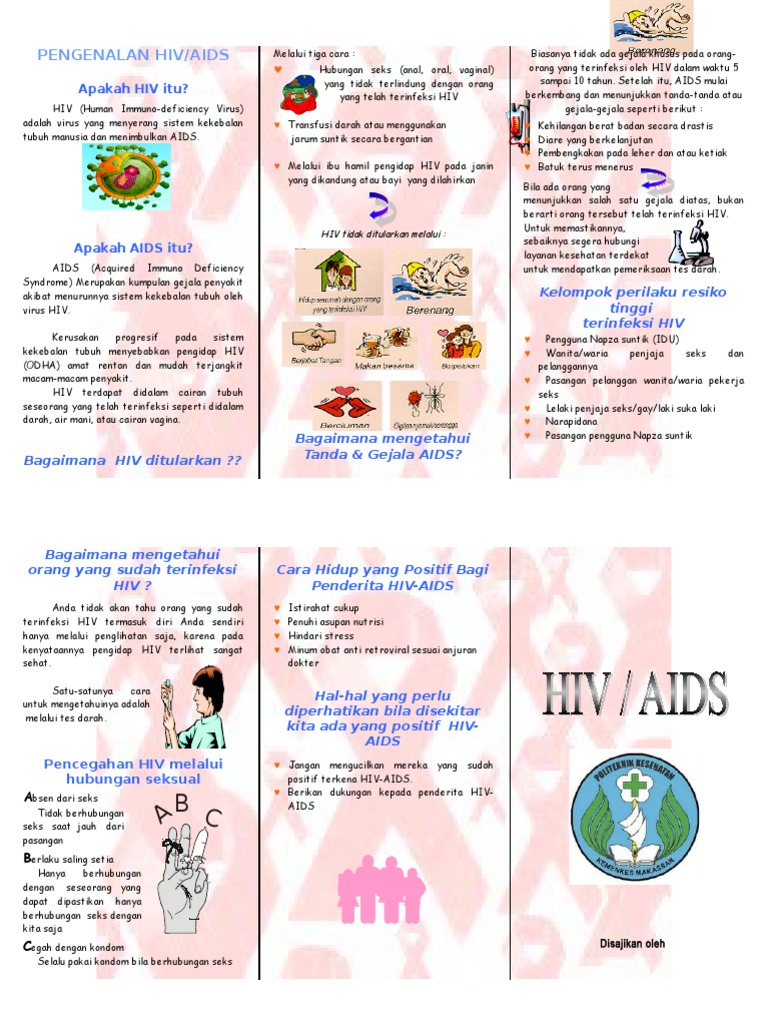 Leaflet Hiv Aids | PDF