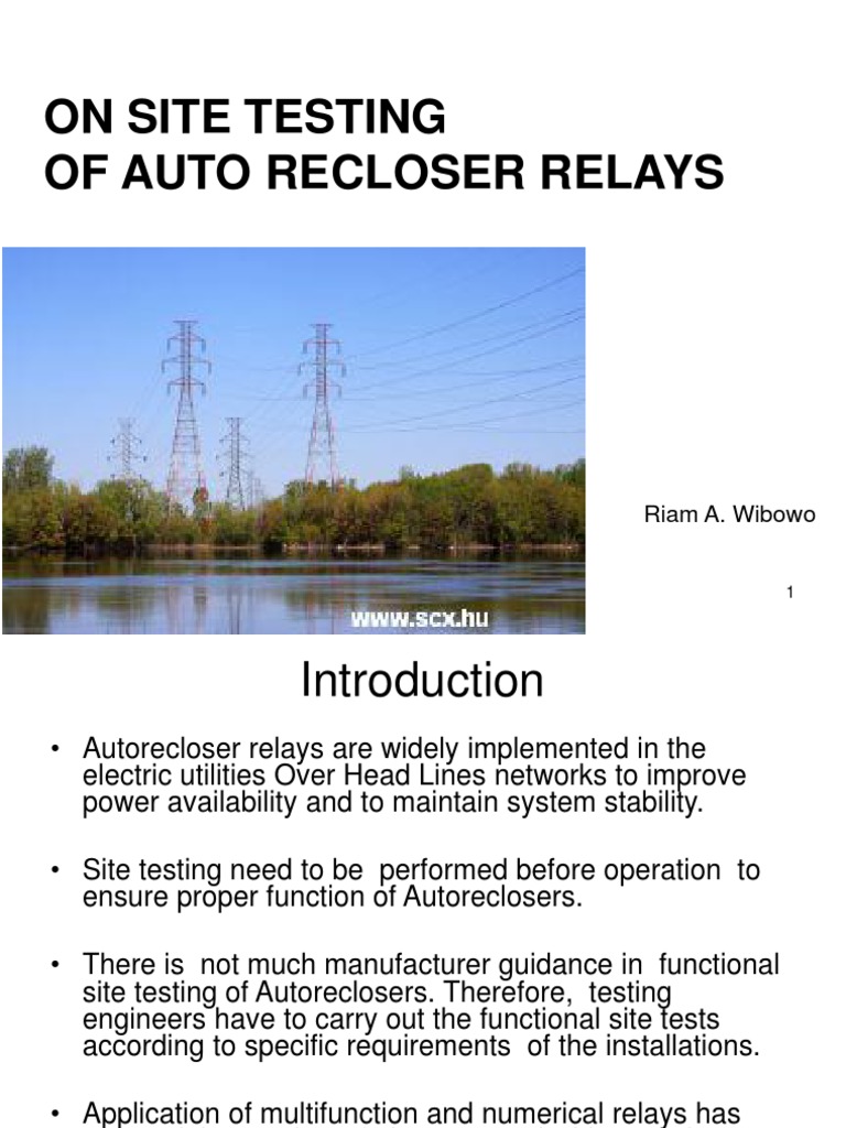 Auto Reclose Testing 1218617691015385 8 | PDF | Equipment | Electrical ...