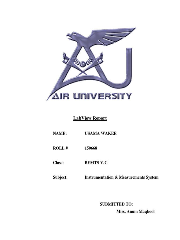 LabView Report | PDF | Computer Engineering | Computing