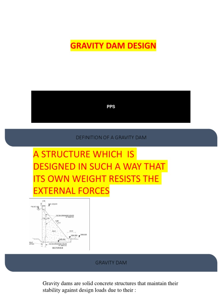 Gravity Dam Design and Training Overview | PDF | Violence