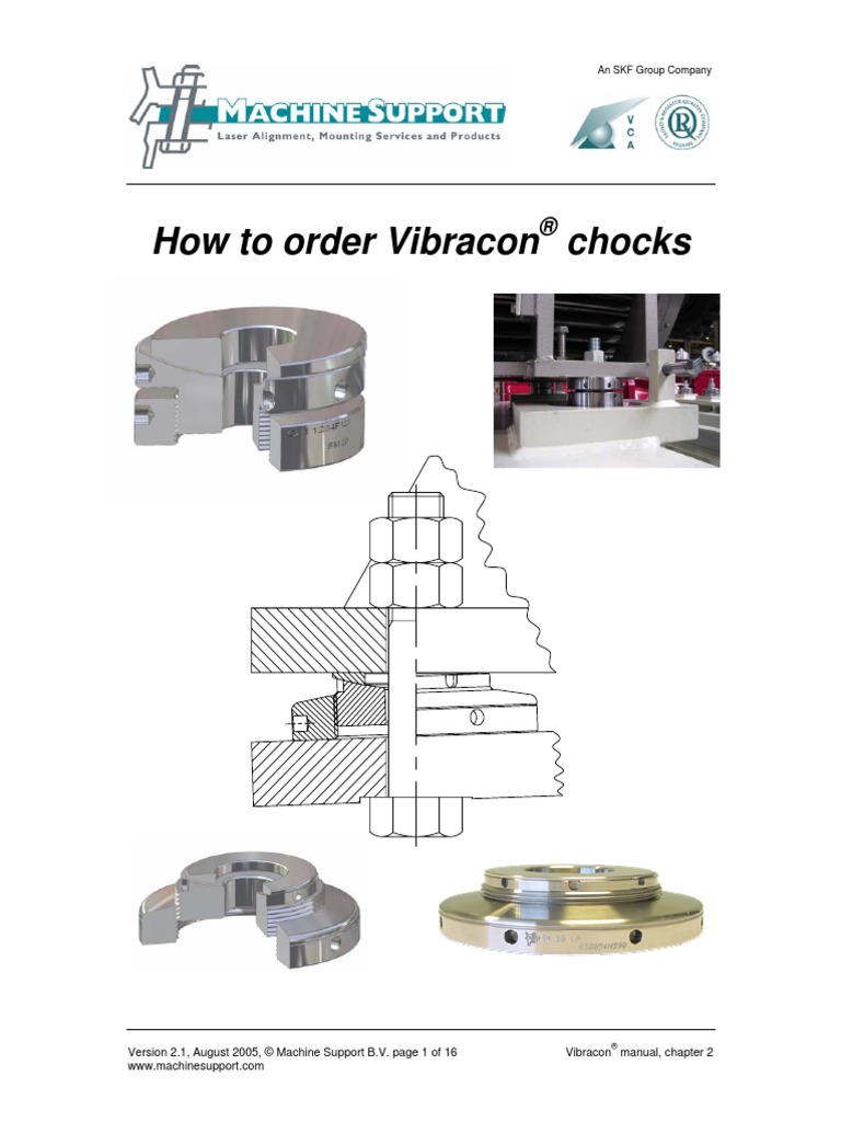 02 How To Order Vibracon® Chocks | PDF | Screw | Strength Of Materials