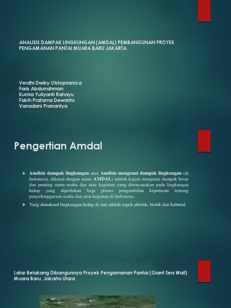 Analisis Dampak Lingkungan (Amdal) Pembangunan Proyek | PDF