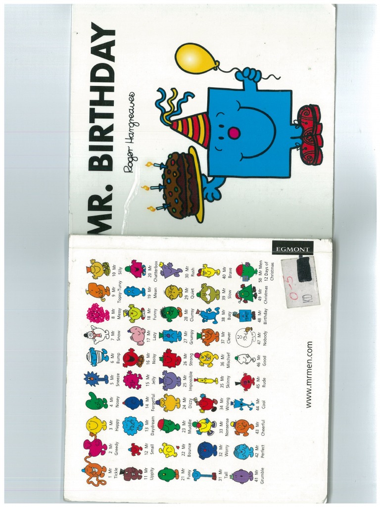 MR Men MR Birthday | PDF