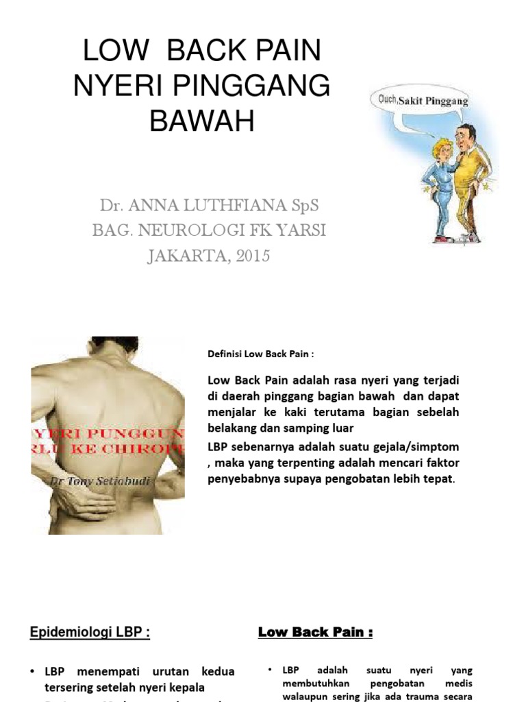 Low Back Pain | PDF