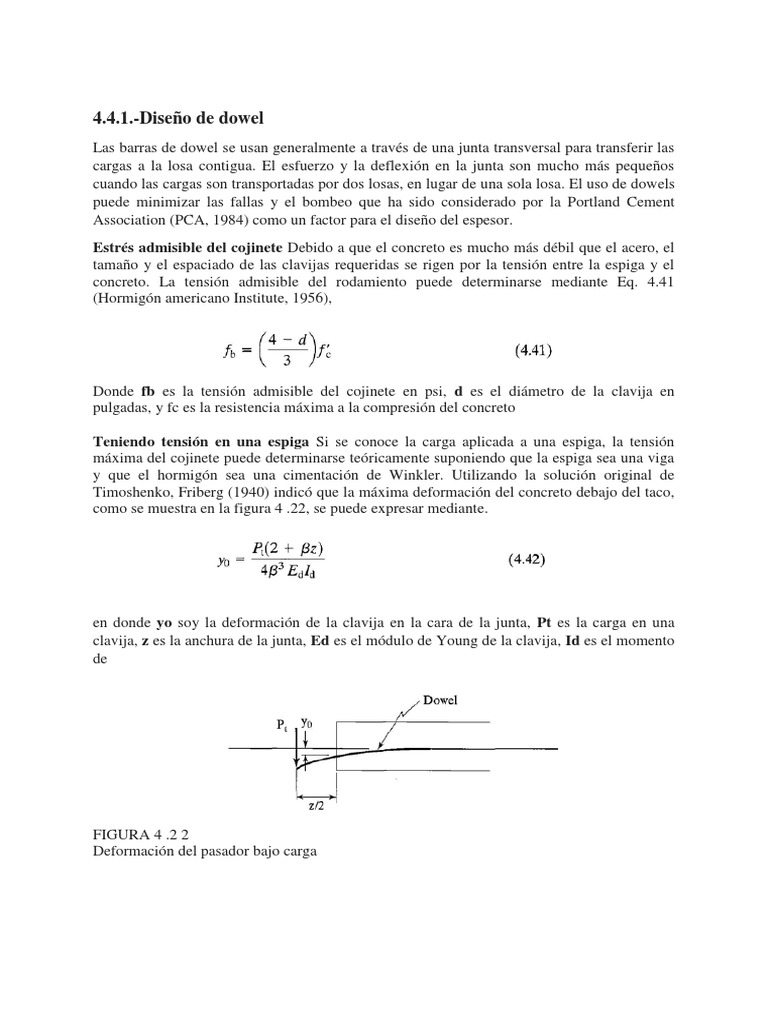 Dowel | PDF | Hormigón | Estrés (Mecánica)
