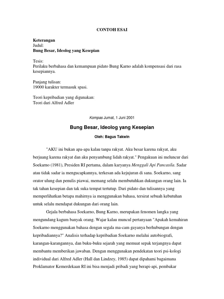 Contoh Esai | PDF