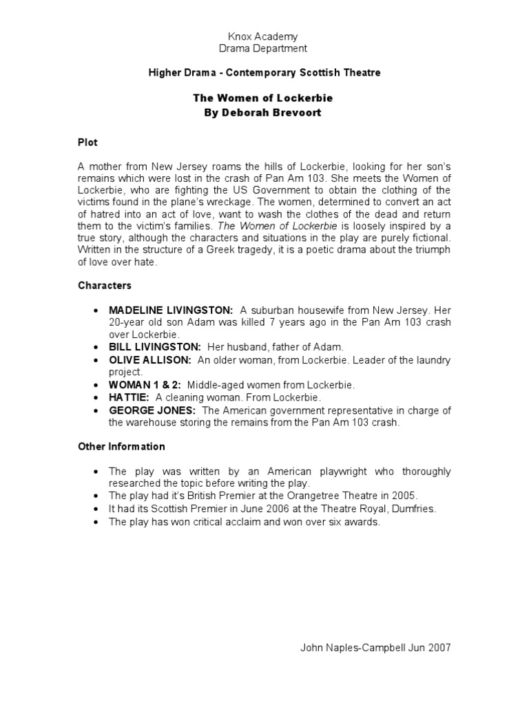 The Women of Lockerbie | PDF
