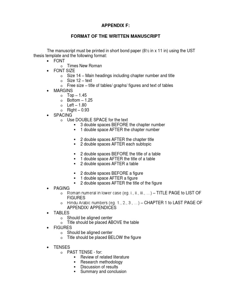 Appendix F Format | PDF | Experiment | Thesis Appendix F Format | PDF | Experiment | Thesis