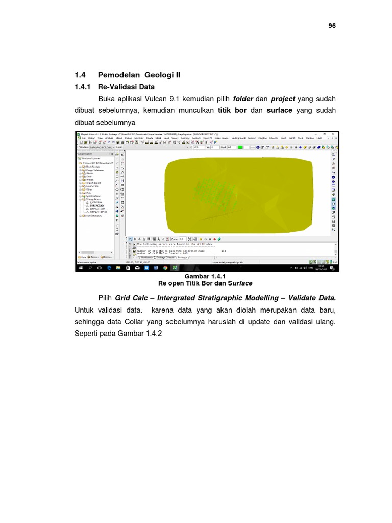 Panduan Pemodelan Geologi dengan Vulcan | PDF