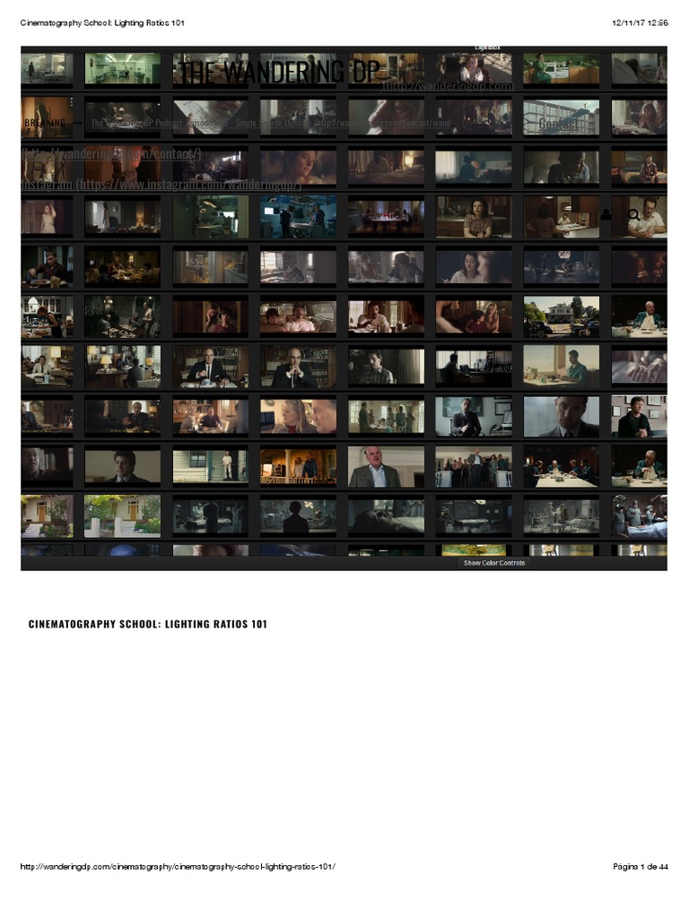 Understanding Cinematography Ratios | PDF | Cinematography | Camera