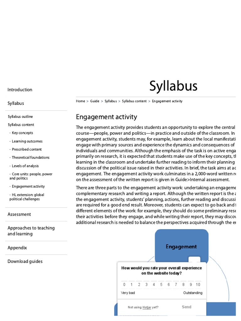 Syllabus: Engagement Activity | PDF | Experiential Education | Citation