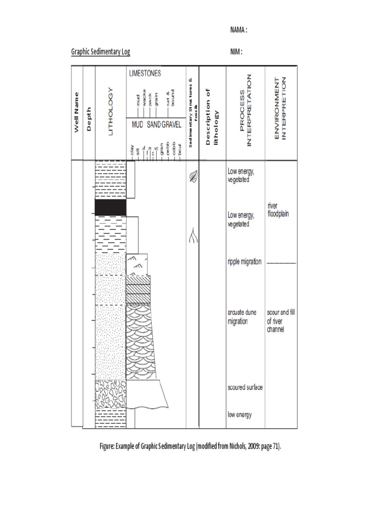Graphic Sedimentary Log PDF | PDF | Earth Sciences | Geology