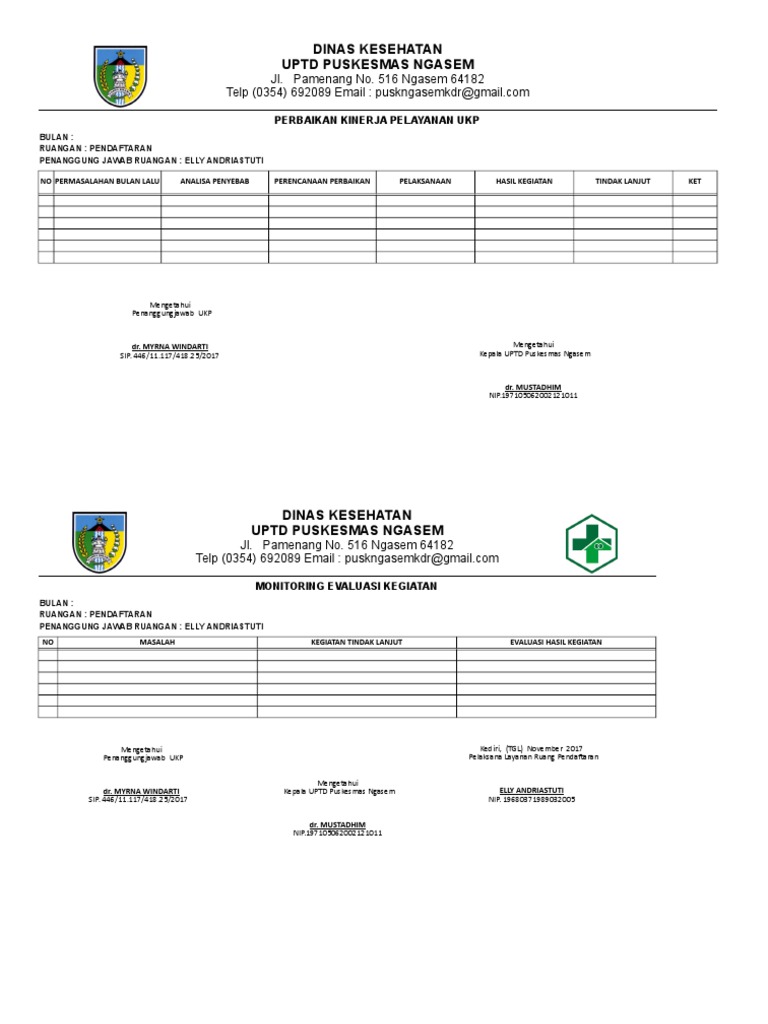 Omah Pdca Ukp Pendaftaran | PDF