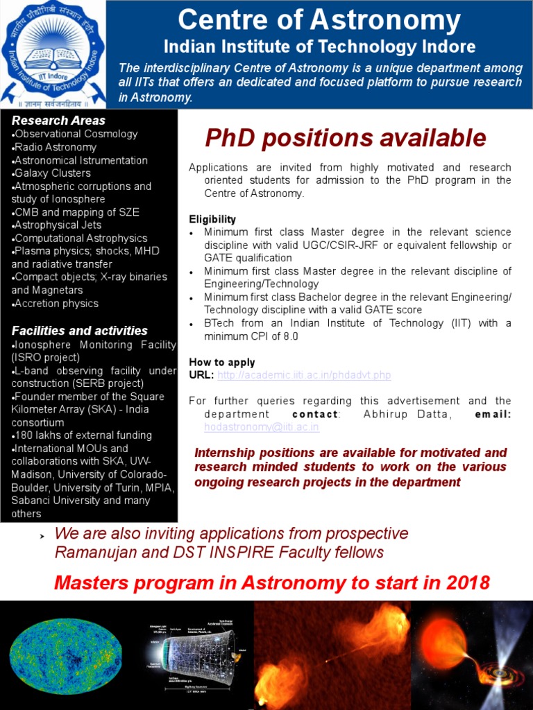 PHD Poster 2 PDF | Download Free PDF | Astronomy | Doctor Of Philosophy