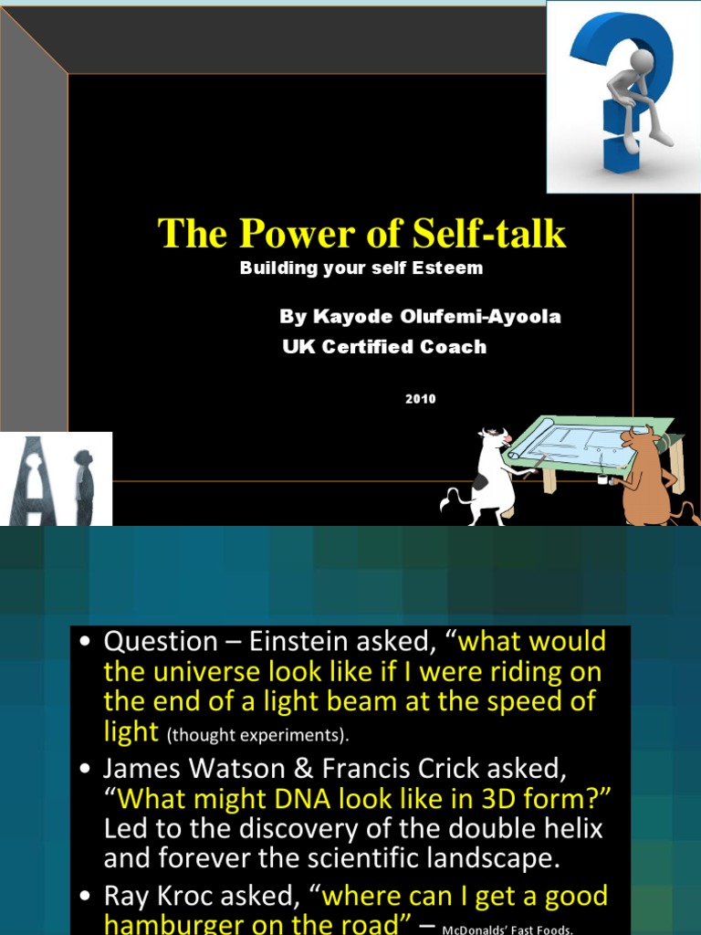 The Power Of Self Talk November 2010 Coaching Module Pdf Science