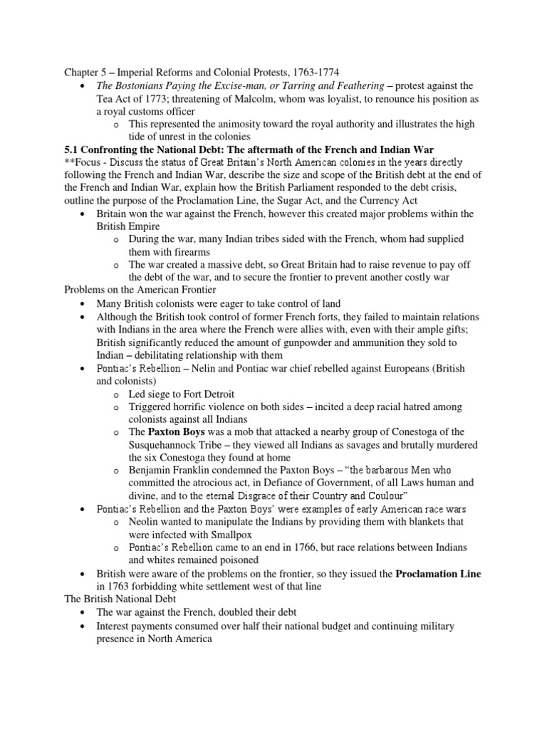 Chapter 5 - Imperial Reforms and Colonial Protests | PDF | Government ...