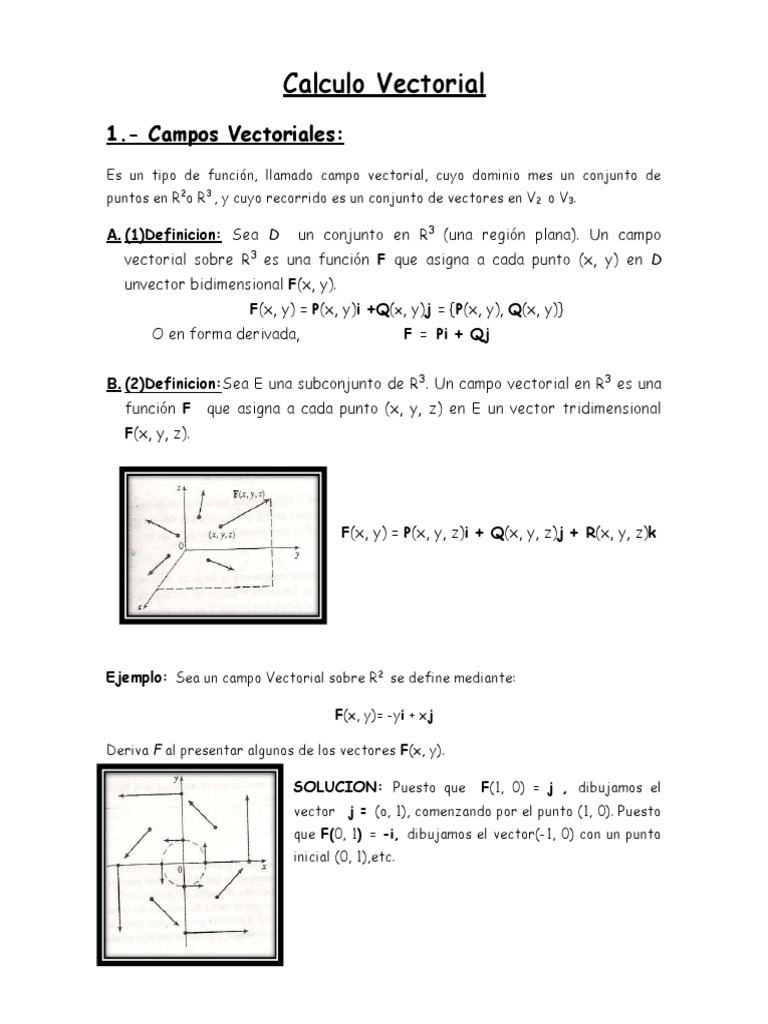 Calculo Vectorial | PDF | Integral | Vector Euclidiano