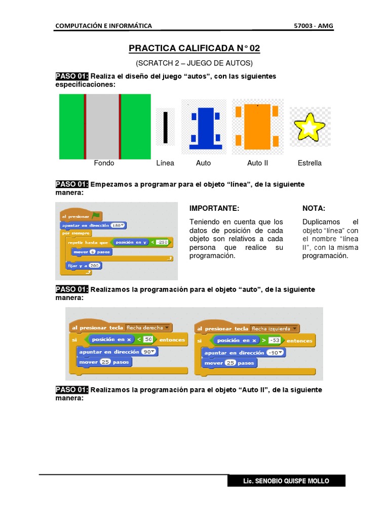 Scratch Ejercicios de Aplicacion | Descargar gratis PDF | Scratch (lenguaje de programación ...