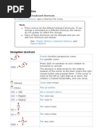 Lumion Keyboard Shortcuts | PDF | Icon (Computing) | Menu (Computing)