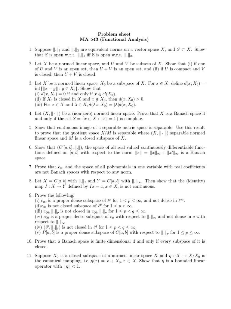 PBLM | PDF | Banach Space | Mathematical Relations