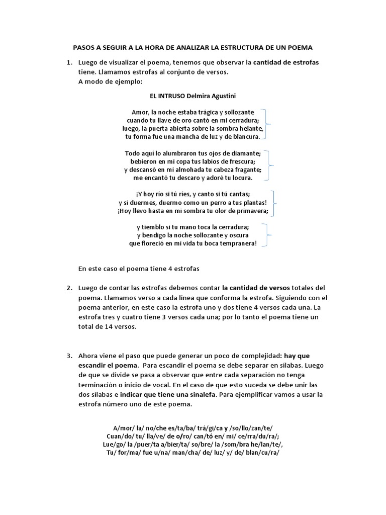 Análisis Estructural de Poemas | PDF | Rima | Teoría literaria