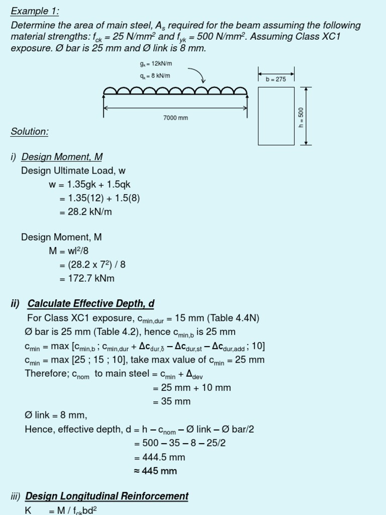 Rectangular Beam Example | PDF | Beam (Structure) | Materials Science