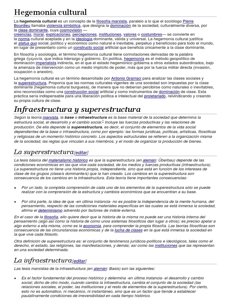 Hegemonía | PDF | Hegemonía | Ciencias Políticas