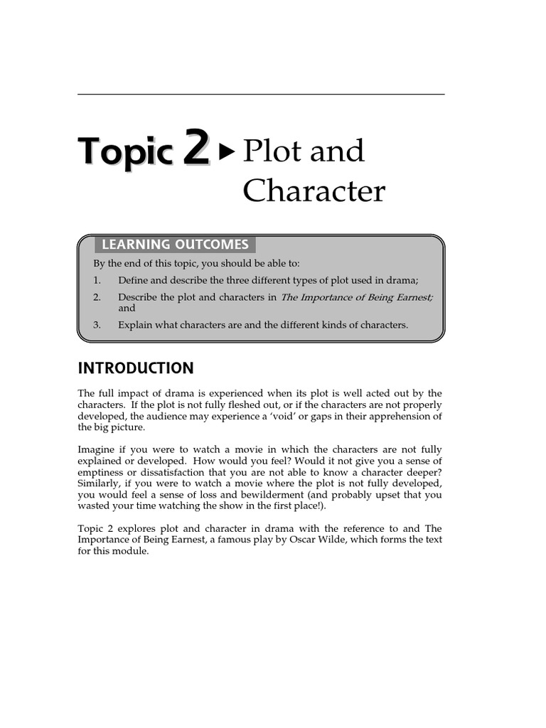 Understanding Plot and Character in Drama | PDF | Plot (Narrative ...