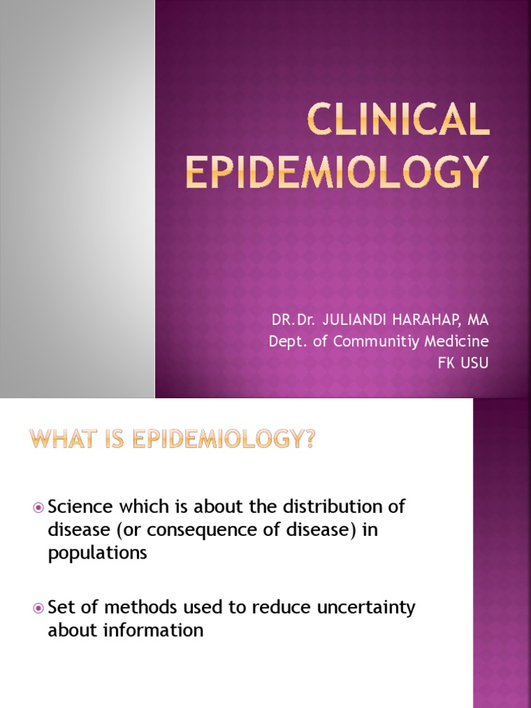 1. Introduction to Clinical Epidemiology | Randomized Controlled Trial ...