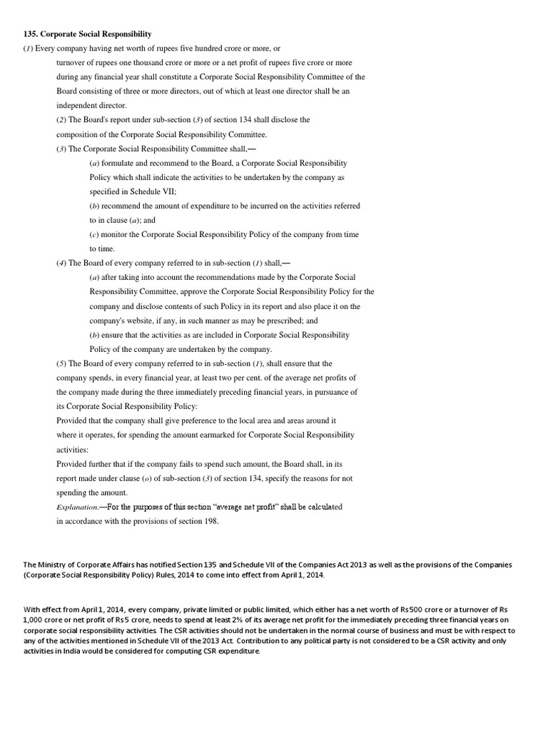 Corporate Social Responsibility | PDF | Corporate Social Responsibility ...