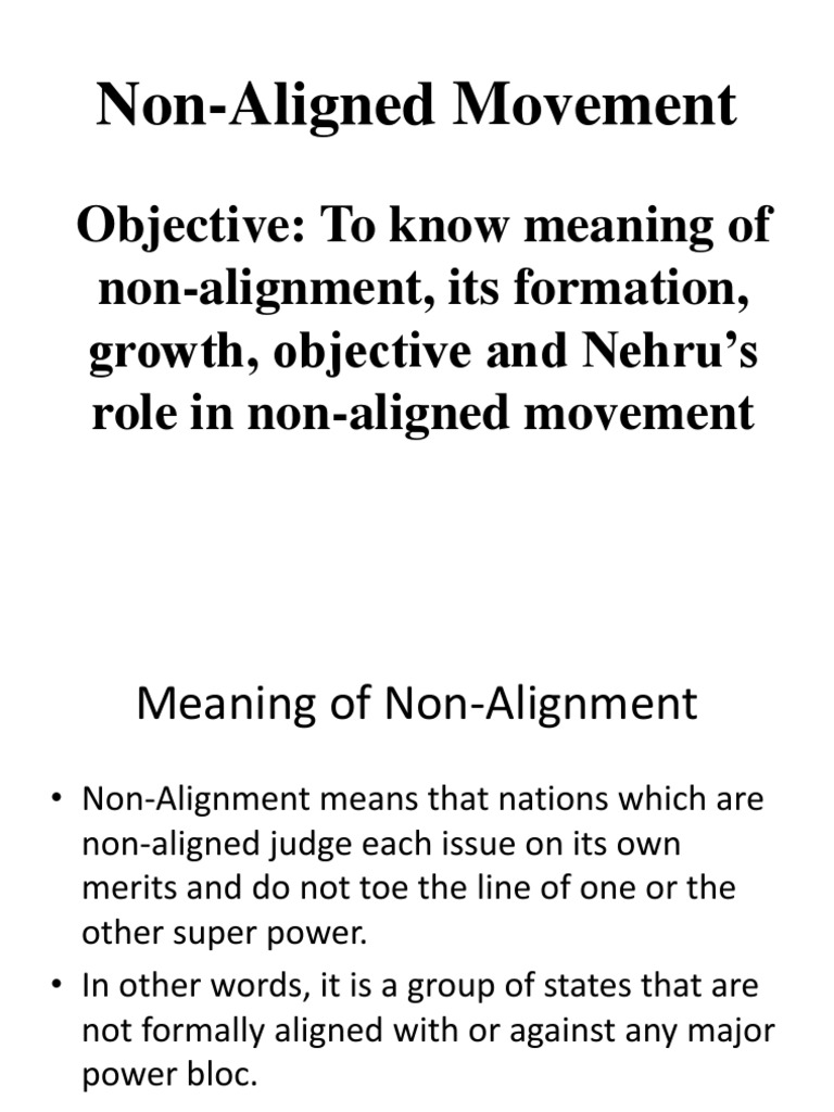 Non Aligned Movement | PDF | Non Aligned Movement | Public Sphere