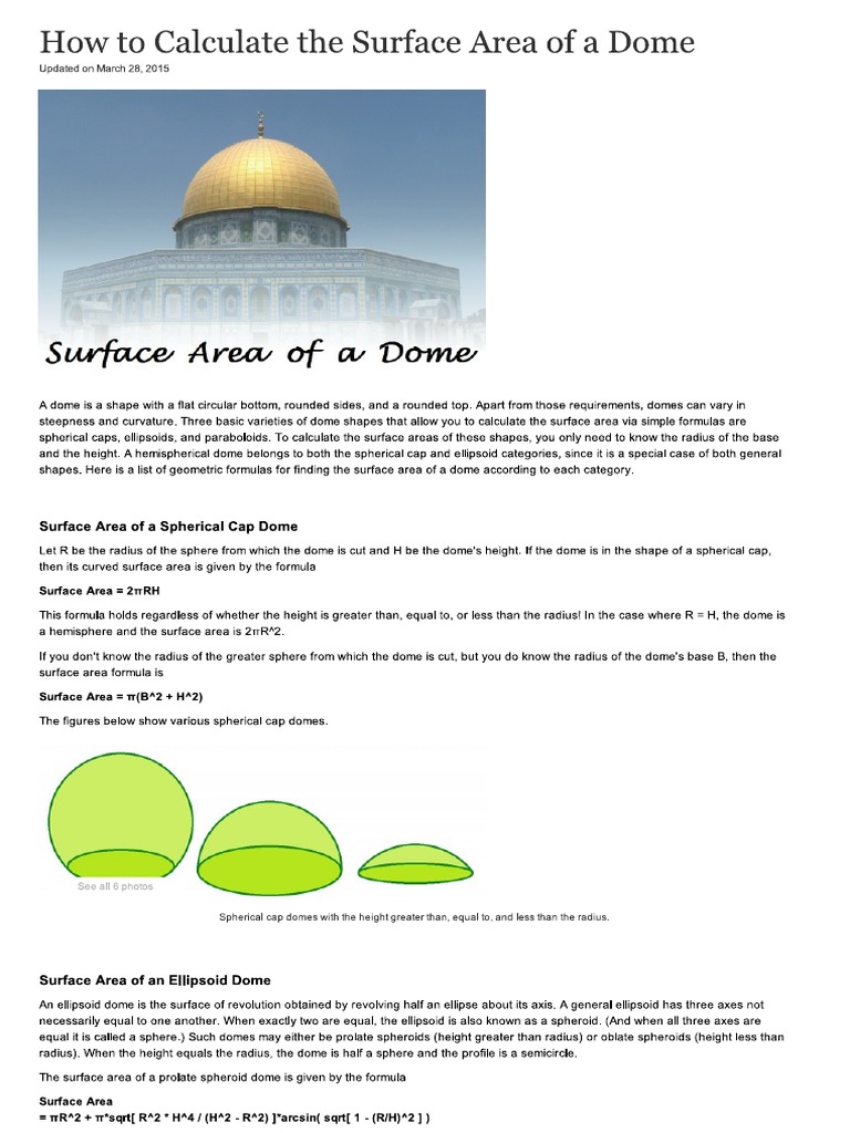 Dome Area | PDF