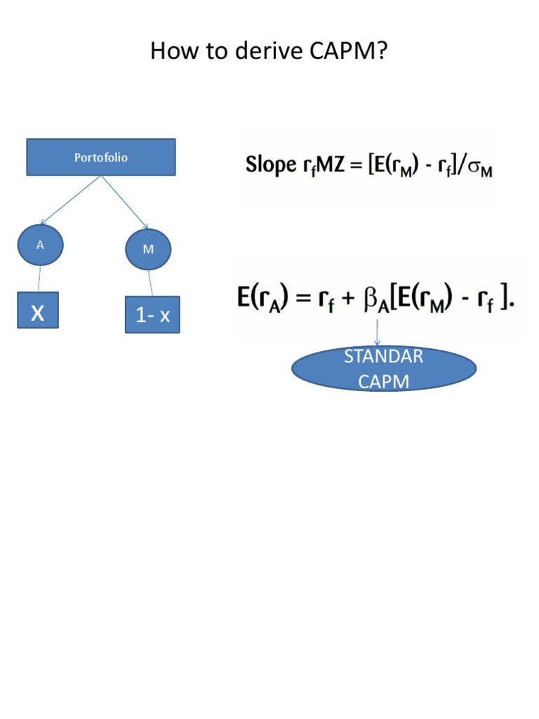 How To Derive CAPM | PDF