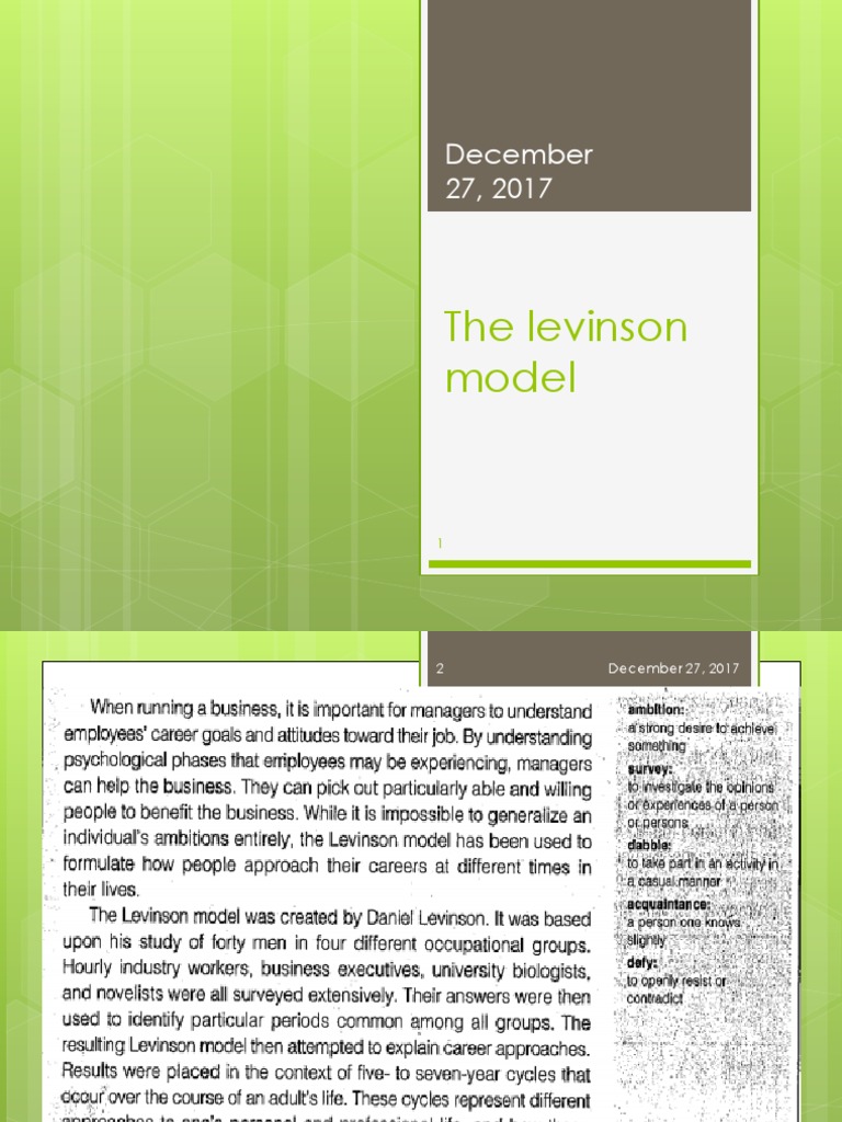 The Levinson Model | PDF