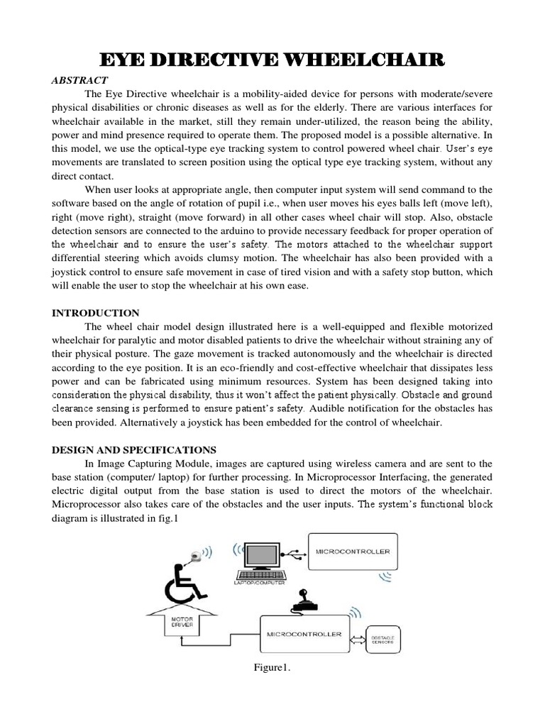 Eye Directive Wheelchair | PDF | Wheelchair | Microcontroller
