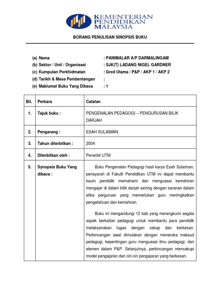 Penulisan Sinopsis | PDF