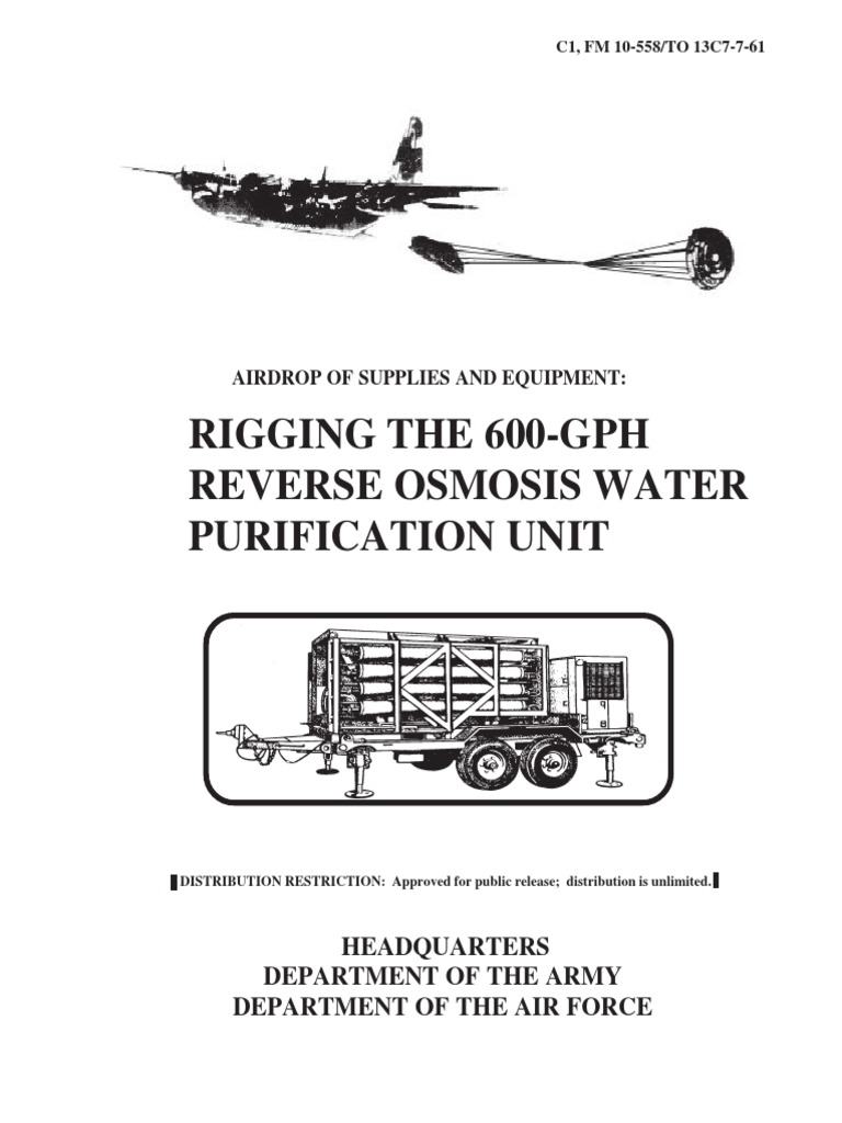 Rigging 600-GPH ROWPU for Airdrop | PDF | Lumber | Nature