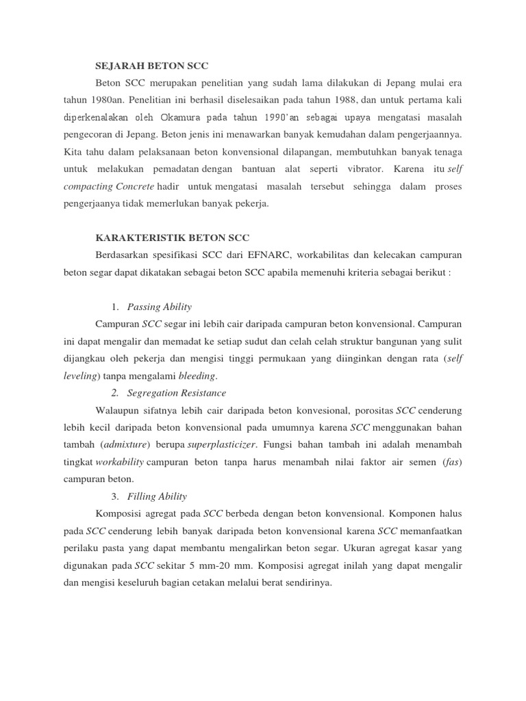 Beton SCC | PDF