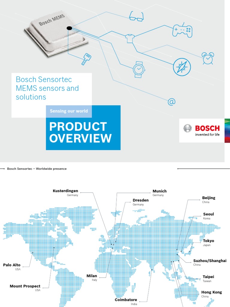 Bosch Sensortec Product Overview | PDF | Gyroscope | Accelerometer