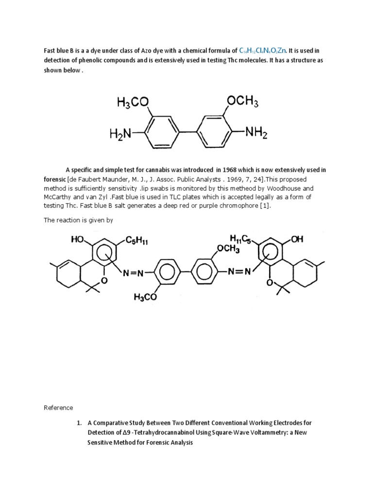 Fast Blue B | PDF | Physical Sciences | Chemistry