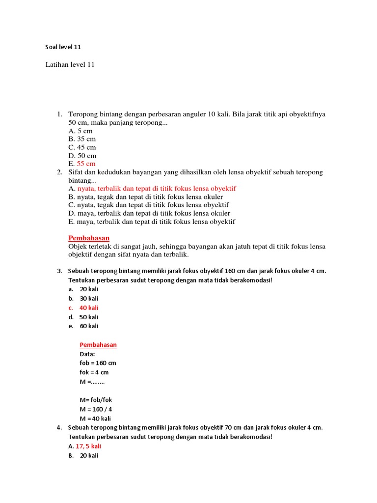 Materi Teropong | PDF