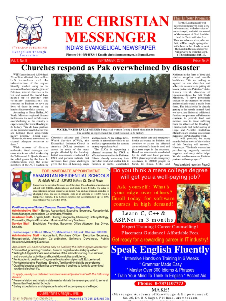The Christian Messenger, Epaper Edition, Sept 2010 Issue | PDF | Aurora ...