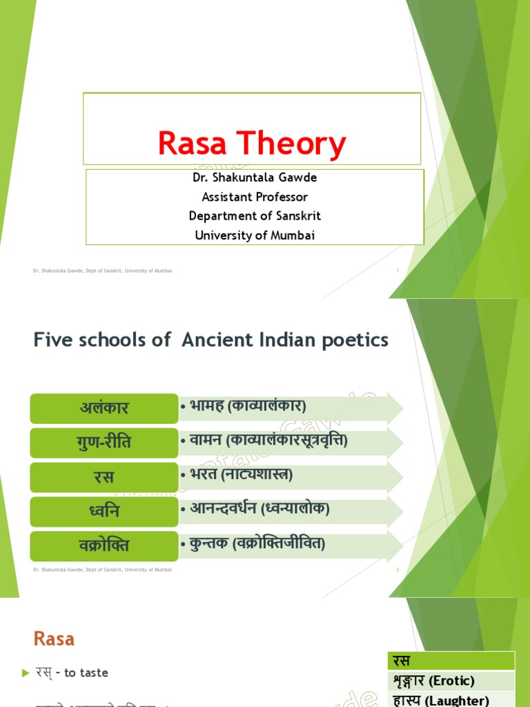 Rasa theory- Rasasutra of Bharata | Aesthetics | Religion & Spirituality