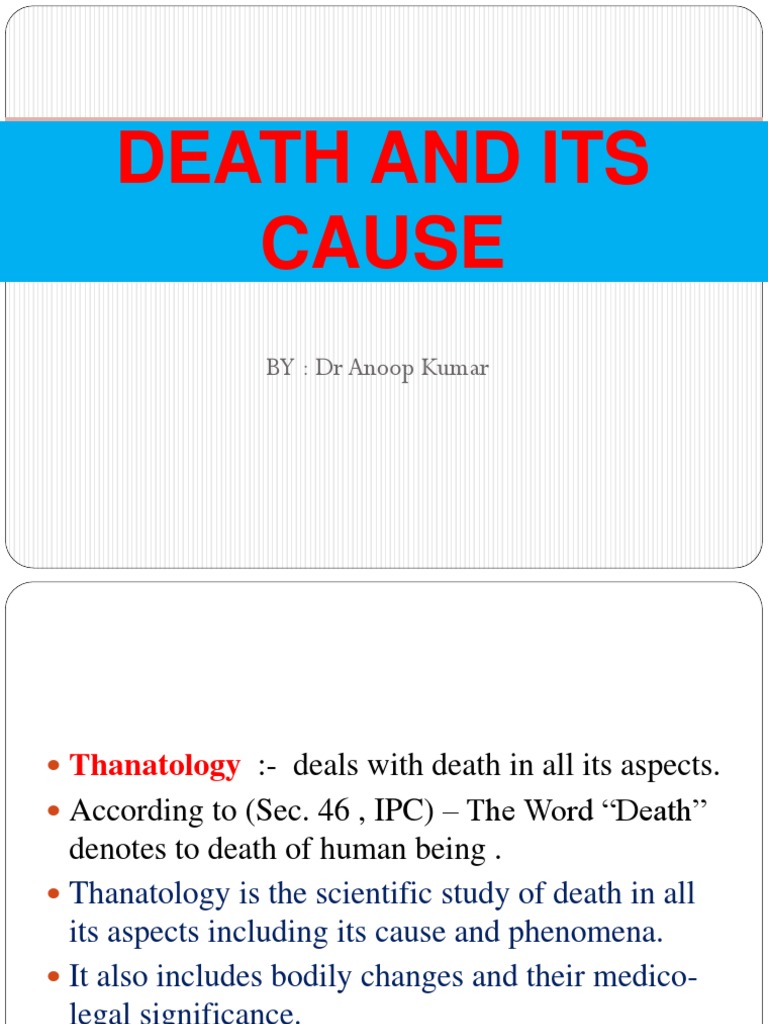Understanding Death: Types and Causes | PDF | Hypoxia (Medical) | Death