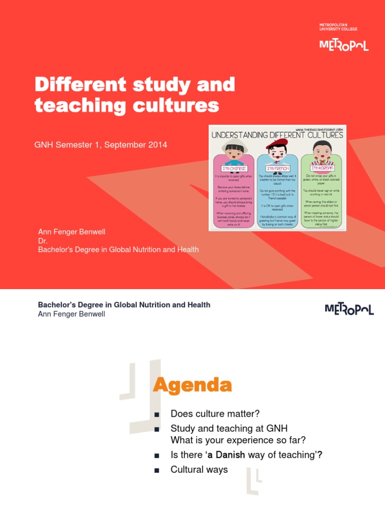 Different Study and Teaching Cultures 2017 | PDF | Denmark | Communication